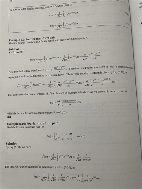 Find The Fourier Transform Pair For The Given