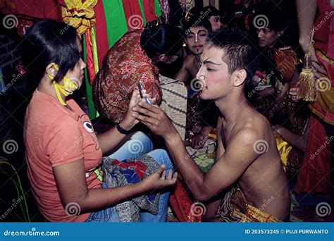 Behind The Scene Jaran Kepang Dance Or Jaran Eblek Editorial Image Image Of Event Java 203573245