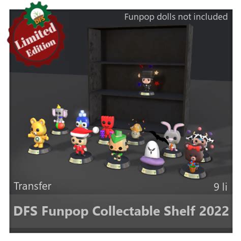 Second Life Marketplace Dfs Funpop Collectable Shelf 2022