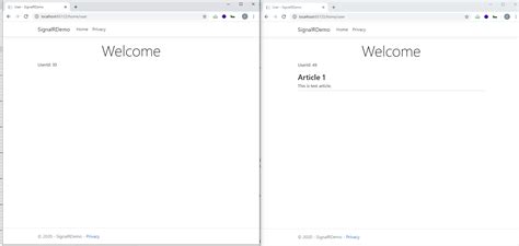 how to use signalr to send notification with asp core asp