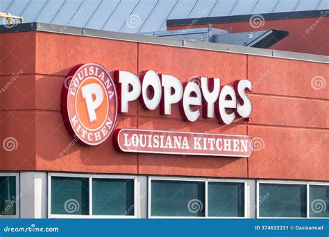 Popeyes Louisiana Kitchen Exterior Editorial Image