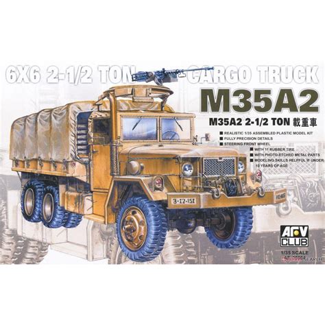 Plastic Model Assembly Afv Club Scale 135 M35a2 2 12t Cargo Truck
