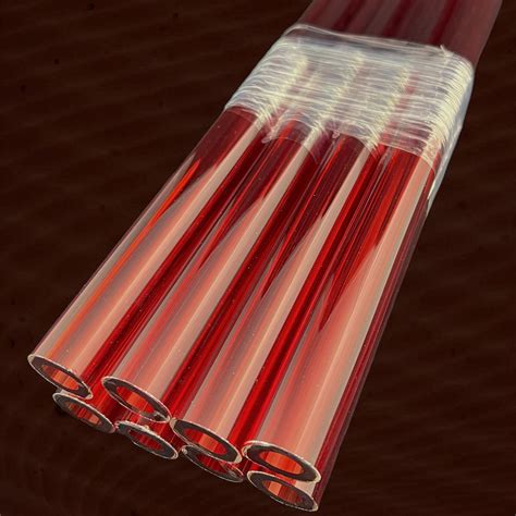 Ruby Slippers Vac Stack Borosilicate Glass Coe 33 Single Color