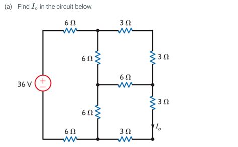 Solved (a) Find Io in the circuit below. | Chegg.com