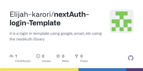 Github Elijah Karorinextauth Login Template It Is A Login In
