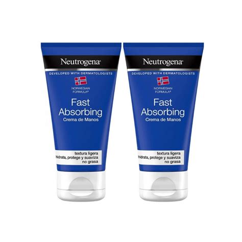 Neutrogena Crema De Manos Rápida Absorción Duplo 2×75 Ml