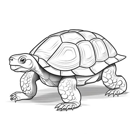 Premium Photo Radiated Tortoise Cute Drawing Cute Angelcute Coloring