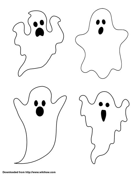 Printable Ghost Template