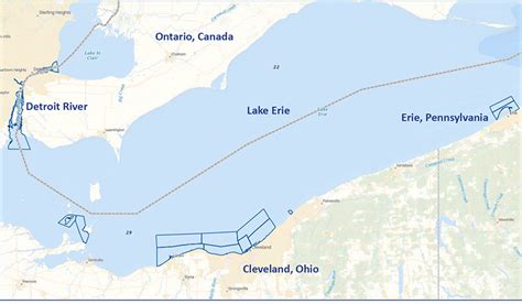 Erie Canal Nautical Charts Eastern Lake Erie Navigation Chart