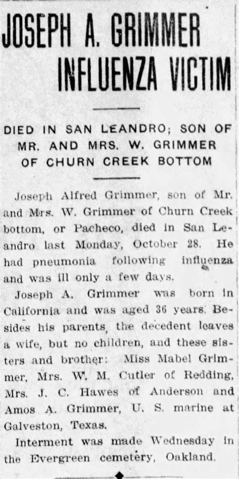 Joseph Alfred Grimmer 1883 1918 Memorial Find A Grave