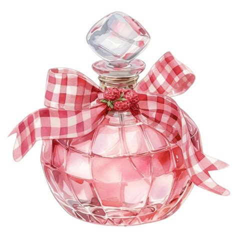 Elegant Pink Perfume Bottle Premium Ai Generated Image