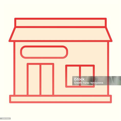 우체국 하우스 라인 아이콘입니다 공공 장소 우표 건물 우편 서비스 벡터 디자인 개념 흰색 배경에 윤곽 스타일 그림 웹 및 응용 프로그램에 사용 Eps 10 건설 산업에 대한