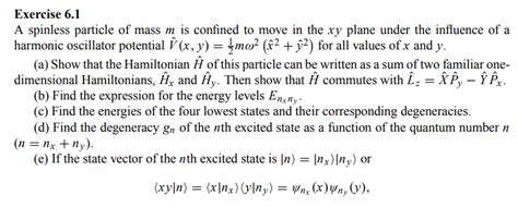 Solved A Particle Is In The Second Excited State Of An Chegg