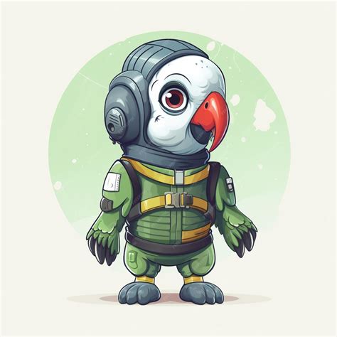 Premium Vector Parrot Cartoon Vector