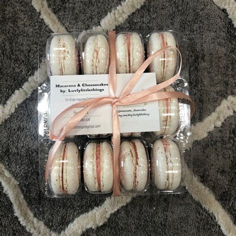 12 Raspberry Macarons With Real Raspberry Filling Made With Fresh