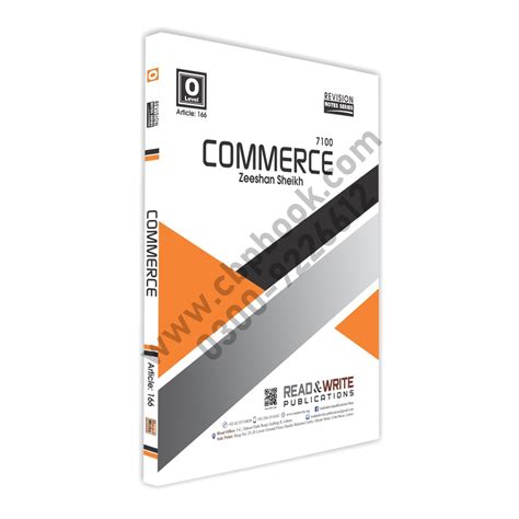 O Level Commerce Notes By Zeeshan Sheikh Art 166 Read And Write Cbpbook