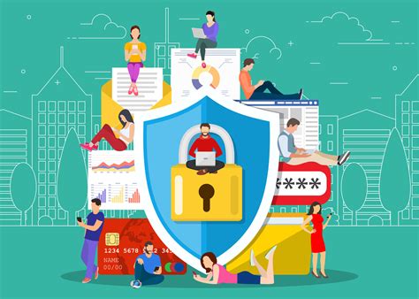 Data Protection Conceptsafety And Confidential Data Protection Concept With Characters