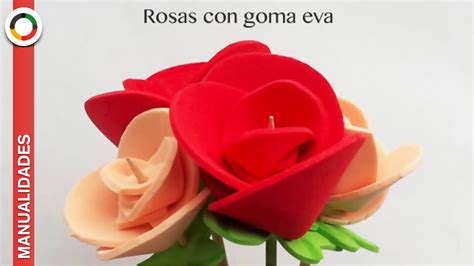 Cómo hacer rosa de goma eva rápida y fácil Manualidades en Goma Eva y