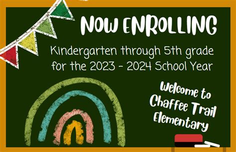 Registration Information Chaffee Trail Elementary School