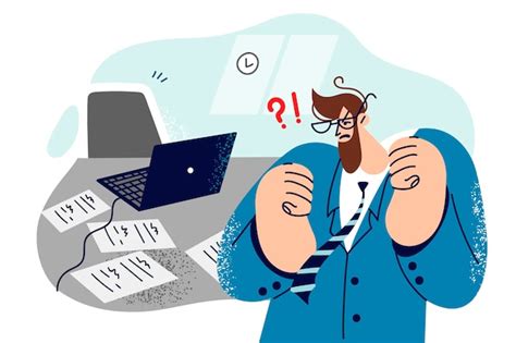 Premium Vector Man Boss Is Angry With Subordinate Who Is Absent From