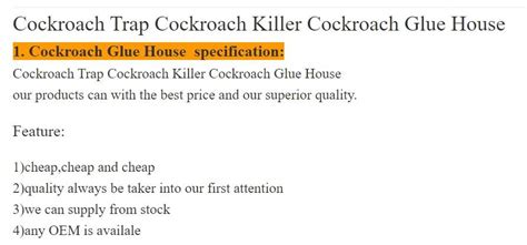 China Customized Cockroach Gummy House Suppliers Manufacturers