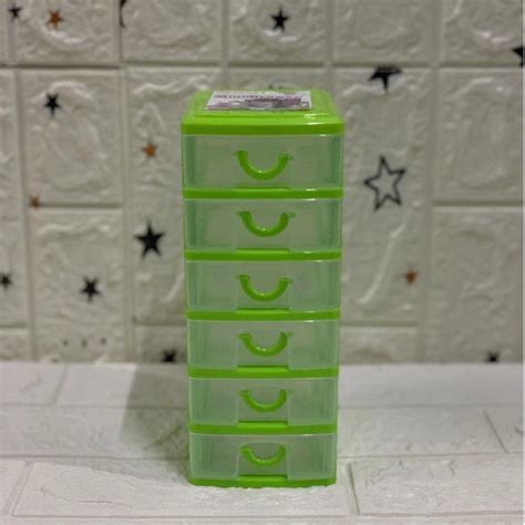 Fashion Green Life Cod 6 Layer Mini Drawer Locker Medicine Drawer