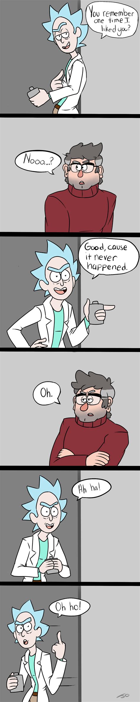 Gravity Falls X Rick And Morty Never Gonna Happen By Jodiedoe On