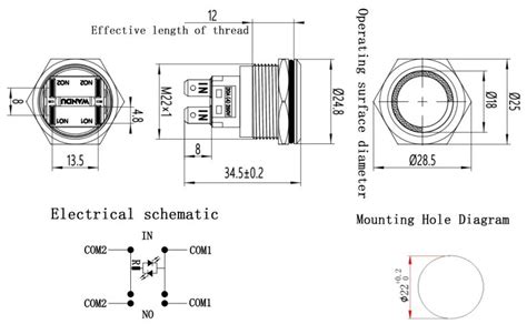 Great 120v Momentary Push Button Switch 22mm High Current 15a 20a 12v 110v 120v Momentary Push