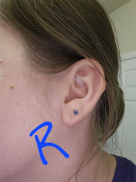 2nd Lobe Piercing Healing R Piercing
