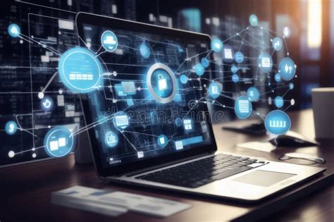 Concept Of Data System Business Internet Technology Background Stock