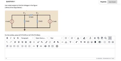 Solved Use Nodal Analysis To Find The Voltages In The Chegg