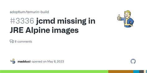 Jcmd Missing In JRE Alpine Images Issue Adoptium Temurin Build GitHub