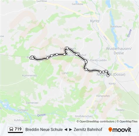 719 Route Schedules Stops And Maps Breddin Bahnhof Updated