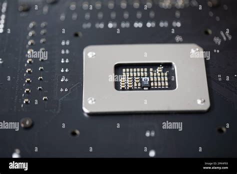 Installing A New Processor In A Home Laptop By Yourself Stock Photo Alamy