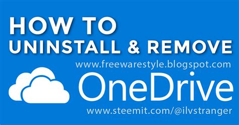 Freeware And Open Source Soft How To Uninstall Remove OneDrive Link And Entry From Windows 10