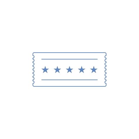 Premium Vector Ticket Icon Vector Illustration Logo Template