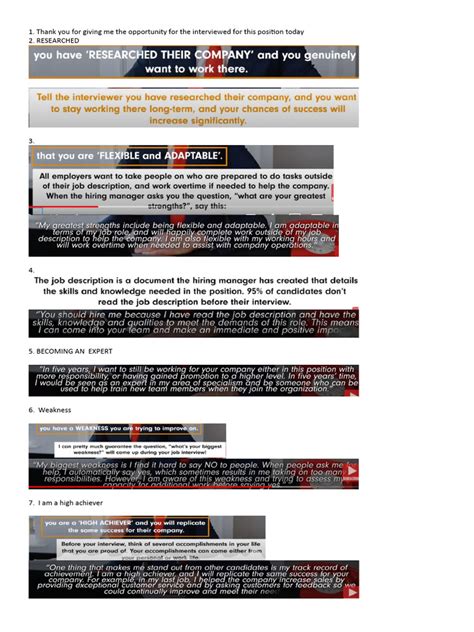 10 Tips Excel Job Interview Pdf Sales Leadership