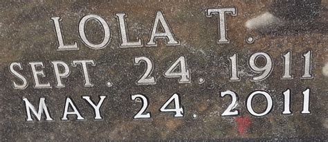 Lola Marie Tucker Turner 1911 2011 Find A Grave Memorial