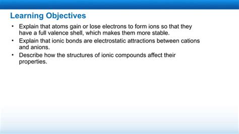 Lesson 9 Ionic Bondspptx Chemistry Ionic Bonds Ap Ppt