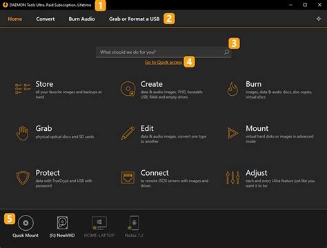 Main Window Daemon Tools Ultra Help