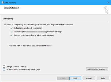 Integration Of Google Gmail In Outlook 2016 Through IMAP Configuration