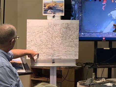 Mark Kerckhoff Demo September 19th 2022 Rancho Santa Fe Art Guild