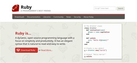 Ruby Language Specification A Comprehensive Guide