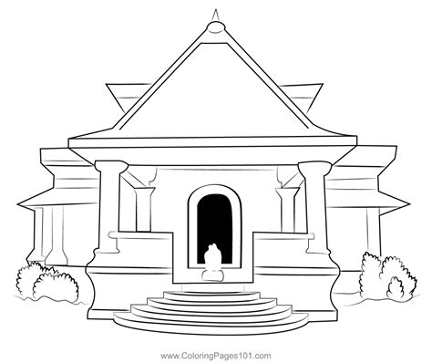 Hindu Temple Coloring Pages