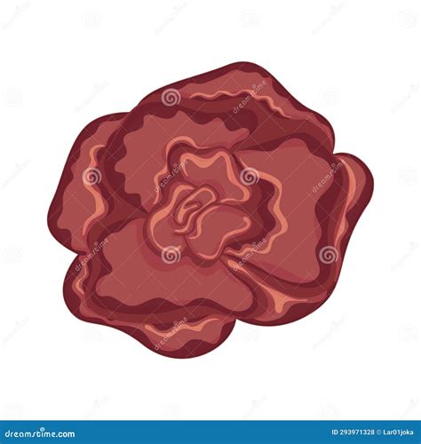 Colored Rose Flower Aquarela Style Vector CartoonDealer 293971328