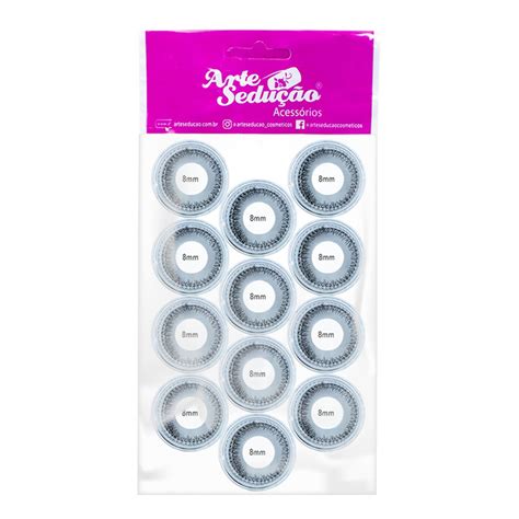 Cílios Tufo No Pote Alongamento Extensão Tufinho 8mm Arte sedução