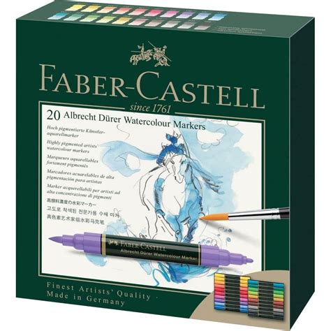 Faber Castell Albrecht Durer Watercolor Markers Wallet Of 20
