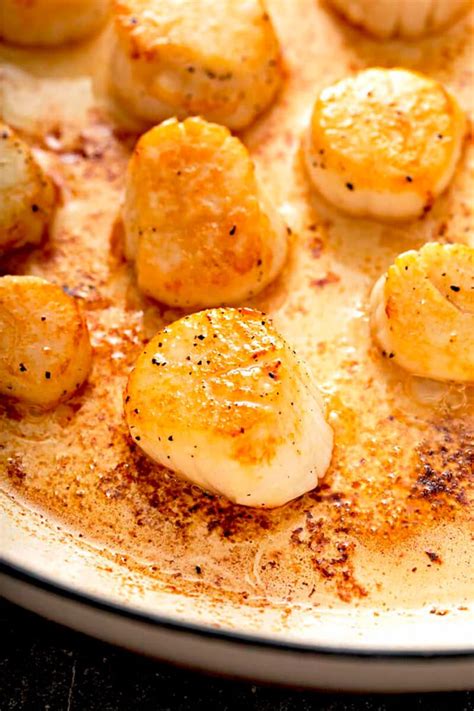 Best Pan Seared Or Pan Fried Scallop Recipe Lemon Blossoms