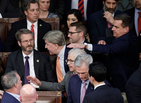 Tense Moment Between Matt Gaetz And Kevin Mccarthy During 14th Vote For