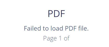 React Pdf Cannot Load Pdf File It Keeps Saying Failed To Load PDF